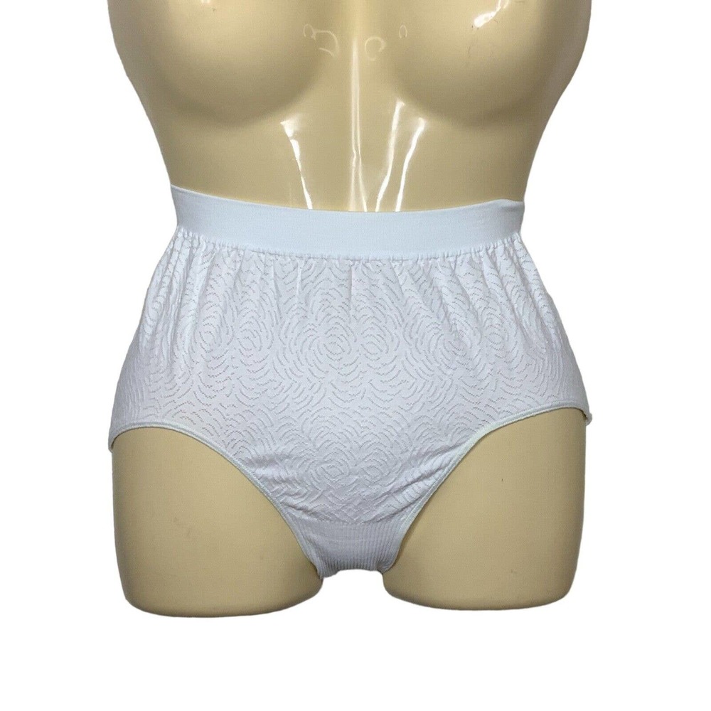 Vintage Bali Panties 8 9 White Nylon Barely There Bri Gem Vintage Bali Panties 8 9 White Nylon Barely There Bri Gem